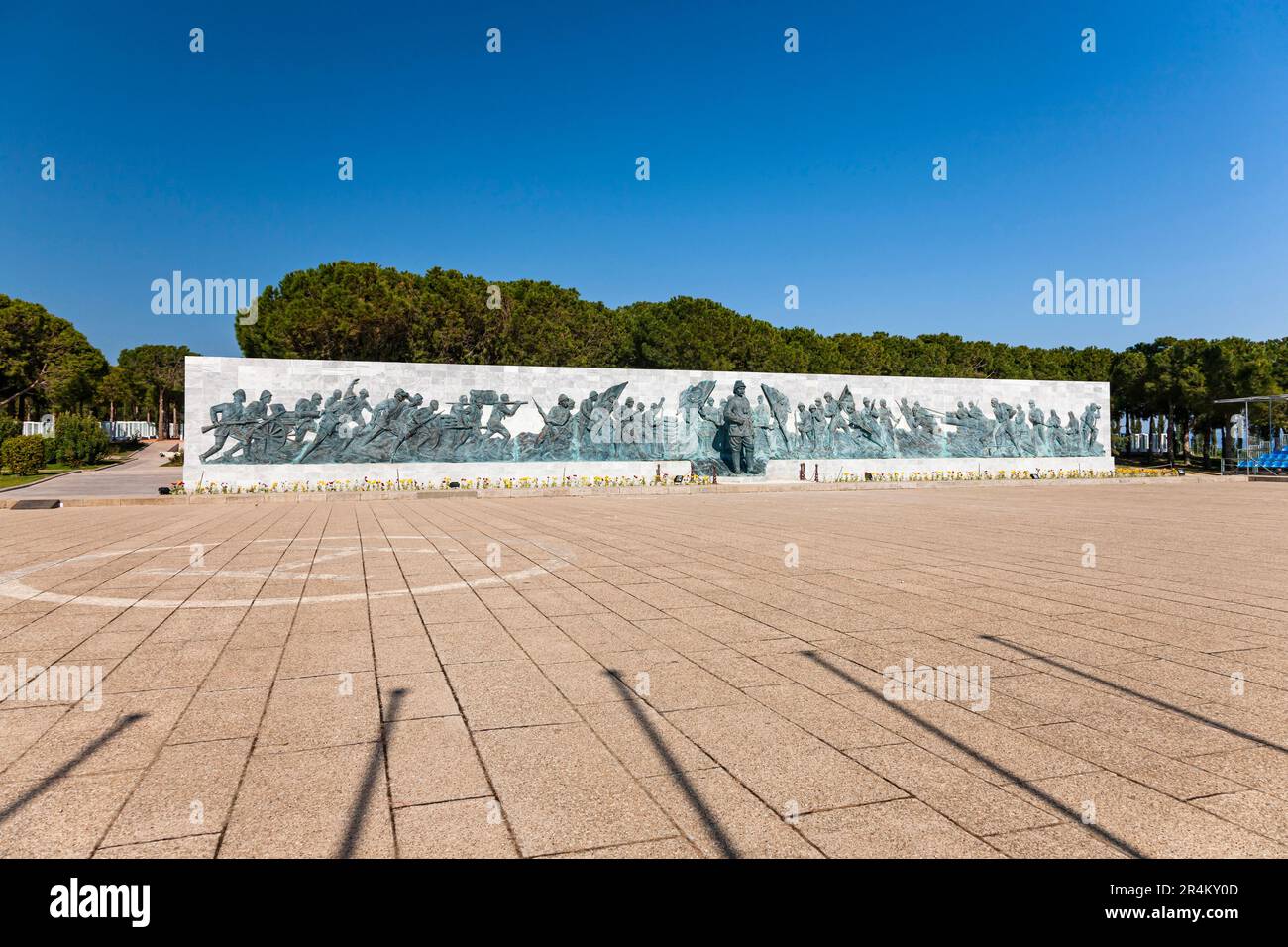 Canakkale Martyrs Monument, Dardanelles strait, Gelibolu Peninsula ...