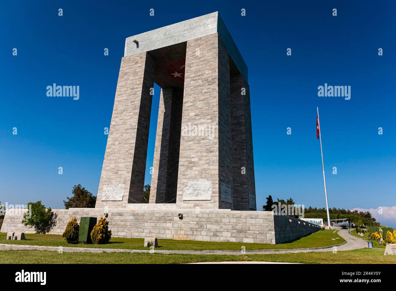 Canakkale Martyrs Monument, Dardanelles strait, Gelibolu Peninsula ...