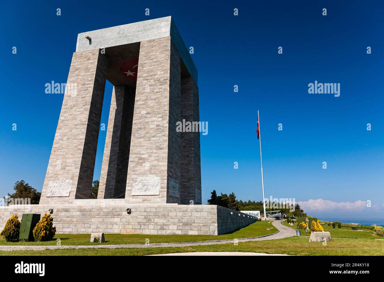 Canakkale Martyrs Monument, Dardanelles strait, Gelibolu Peninsula ...