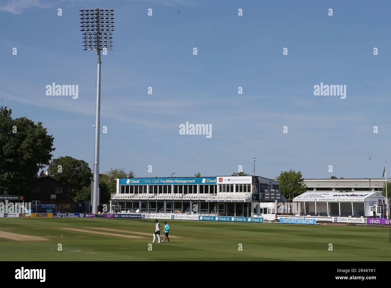 General view of the ground ahead of Essex CCC vs Ireland, Domestic ...