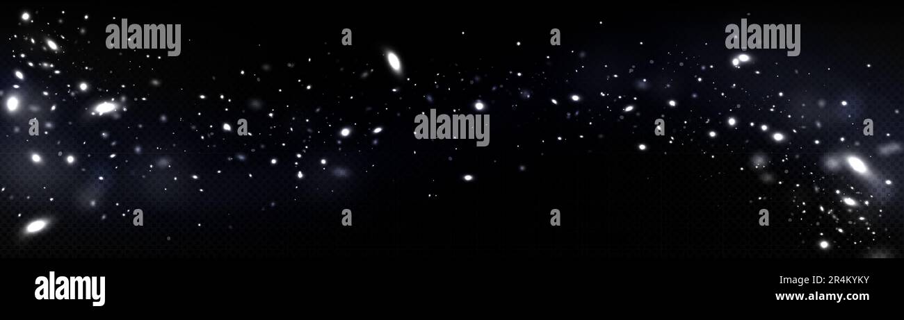 White firefly light glow flowing. Star particle spell overlay on ...