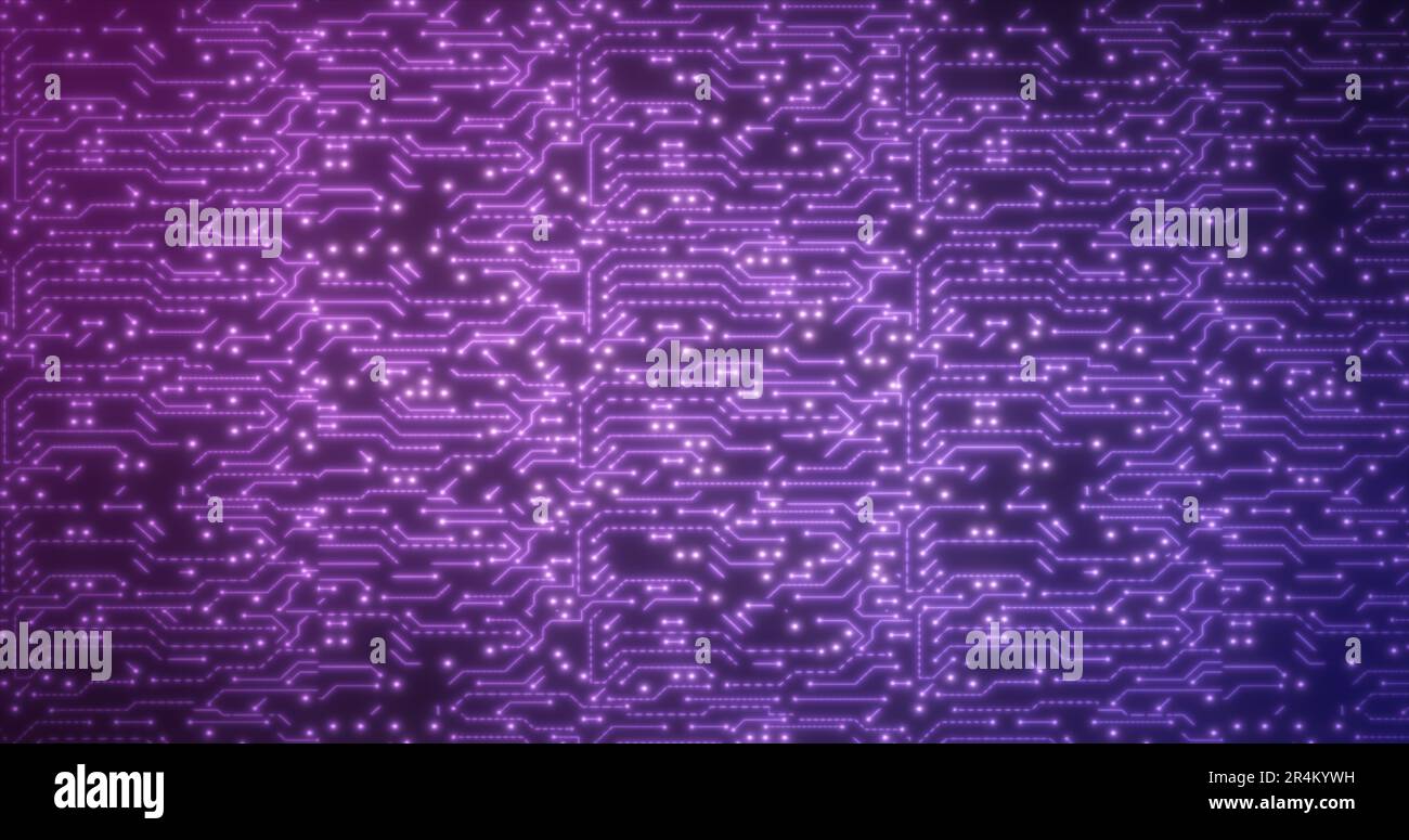 Abstract background of blue-violet computer circuit boards digital hi ...