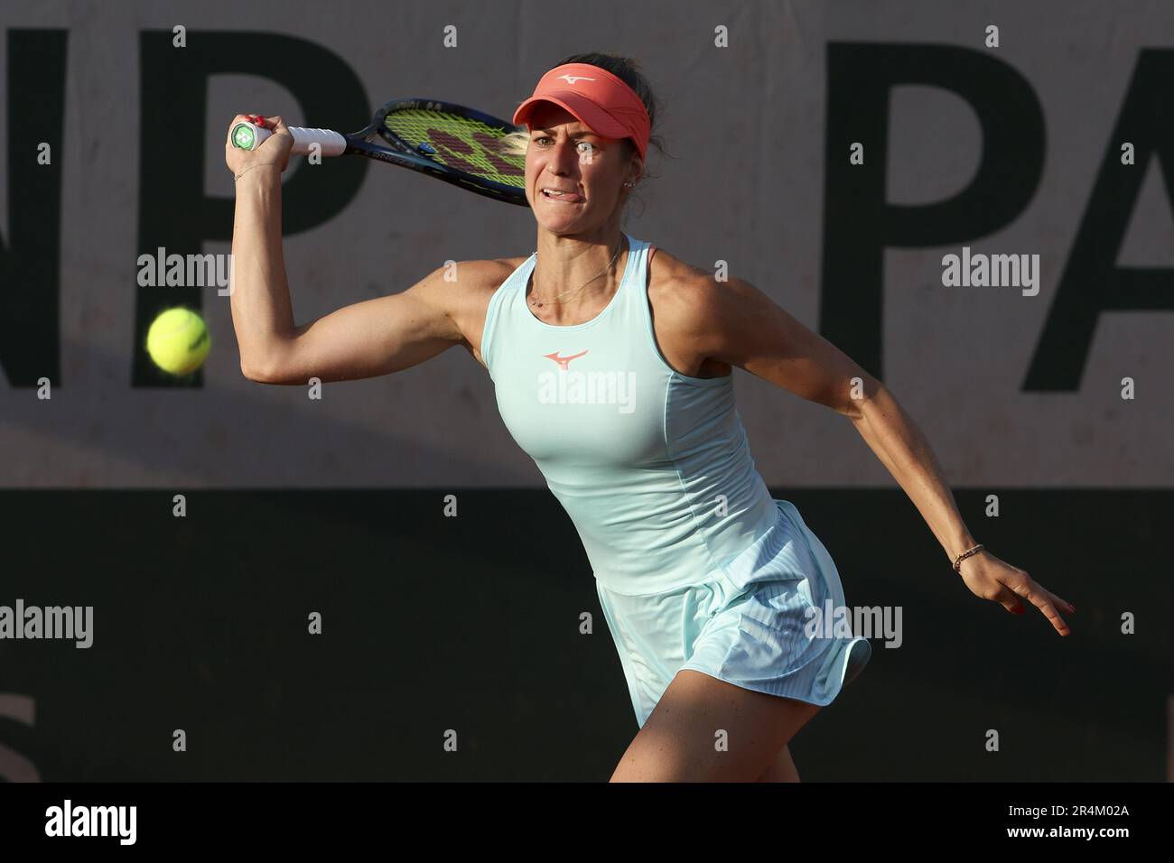 Anna Bondar of Hungary during day 1 of the 2023 French Open, Roland ...