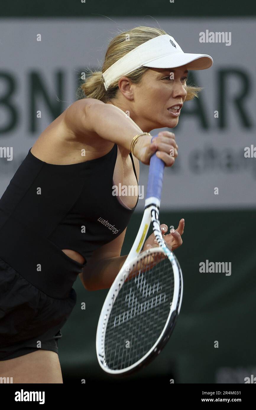Danielle Collins of USA during day 1 of the 2023 French Open, Roland ...