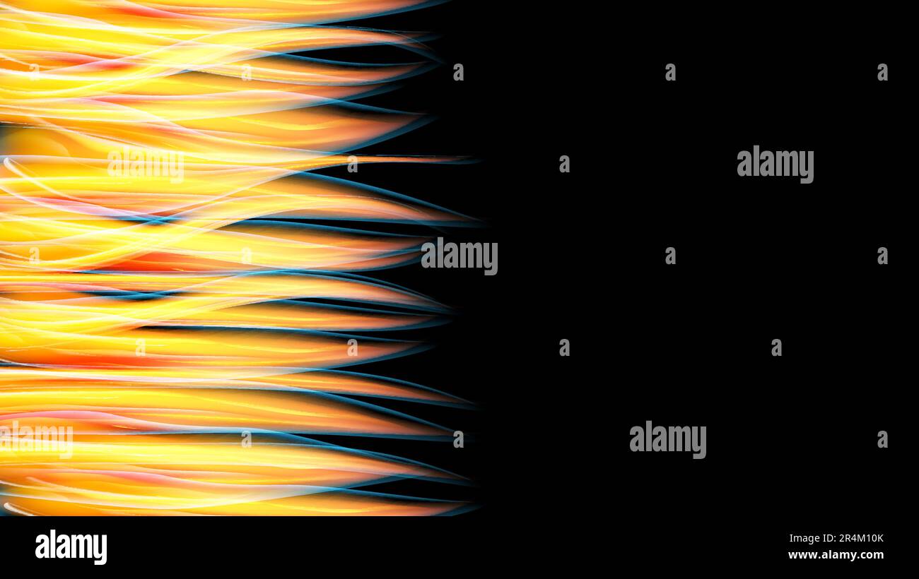 Blue fire flames energy frame hi-res stock photography and images - Alamy