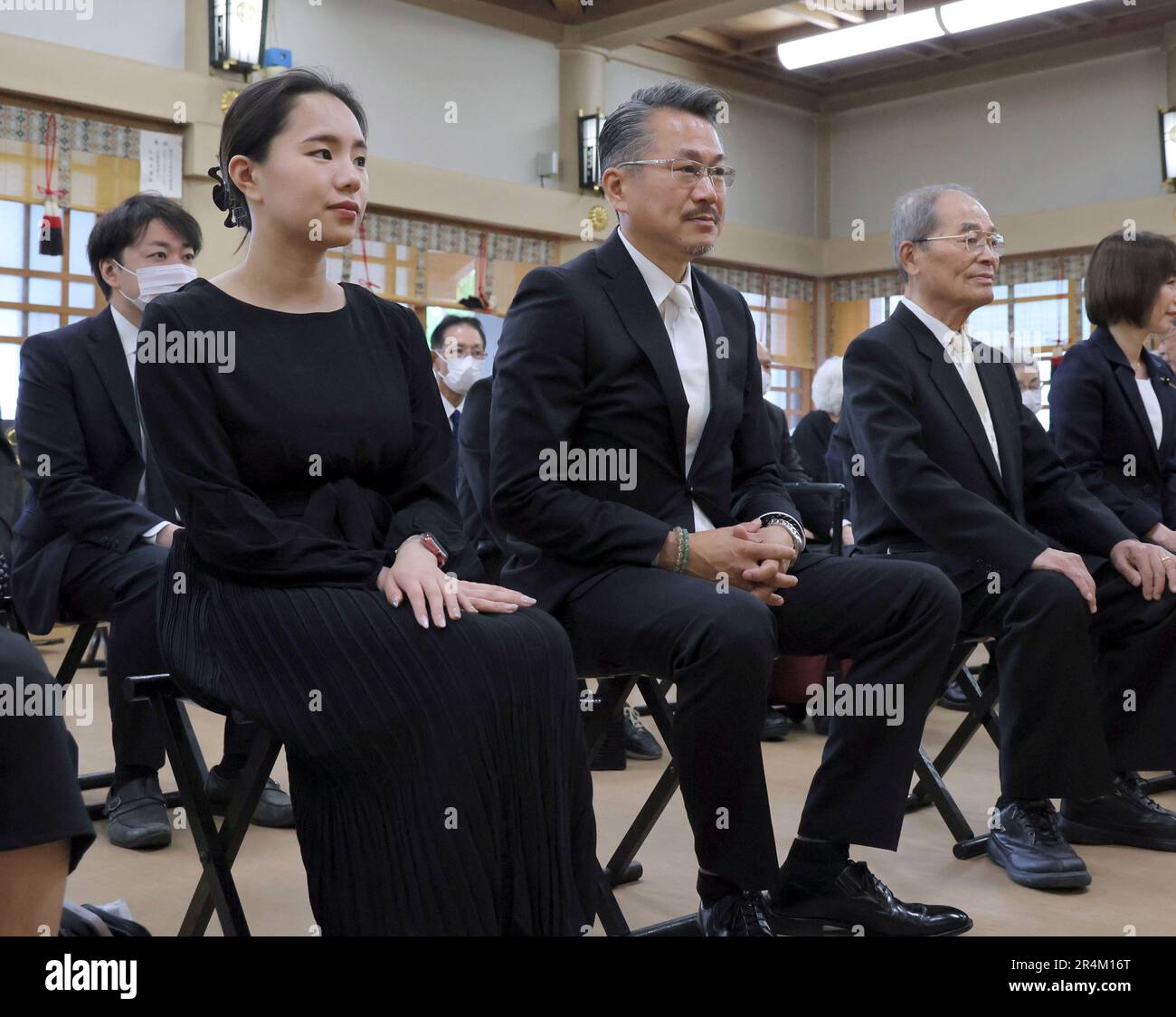 Japanese relatives of the victims of the Battle of Attu mourn at the ...