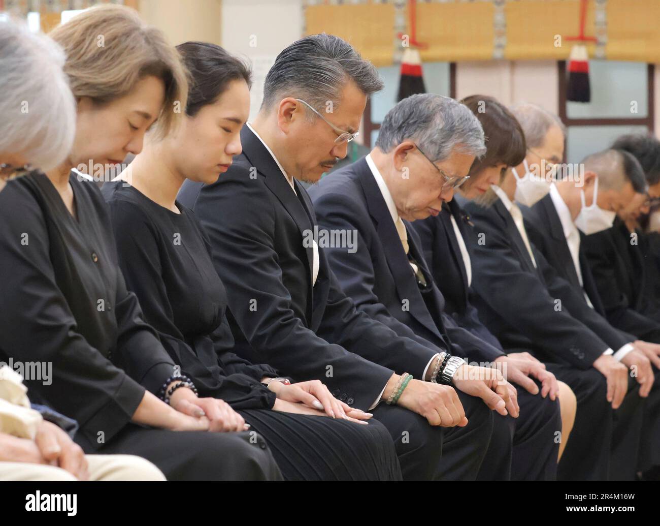 Japanese relatives of the victims of the Battle of Attu mourn at the ...