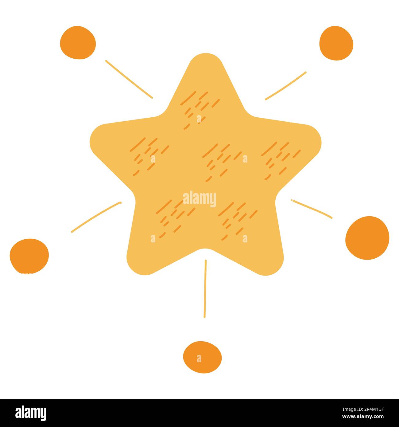 Vector illustration, star. Isolated on a white background Stock Vector ...