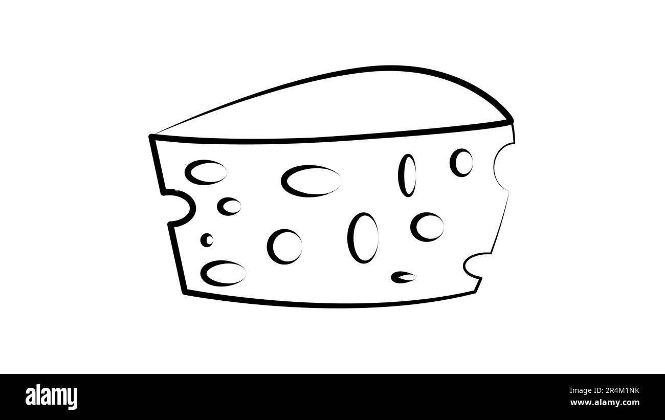 cheese icon vector from holland collection. Thin line cheese outline ...