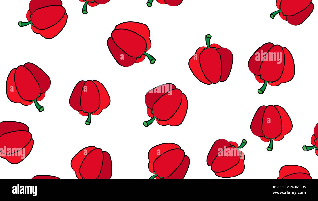 Bell peppers variety Stock Vector Images - Alamy