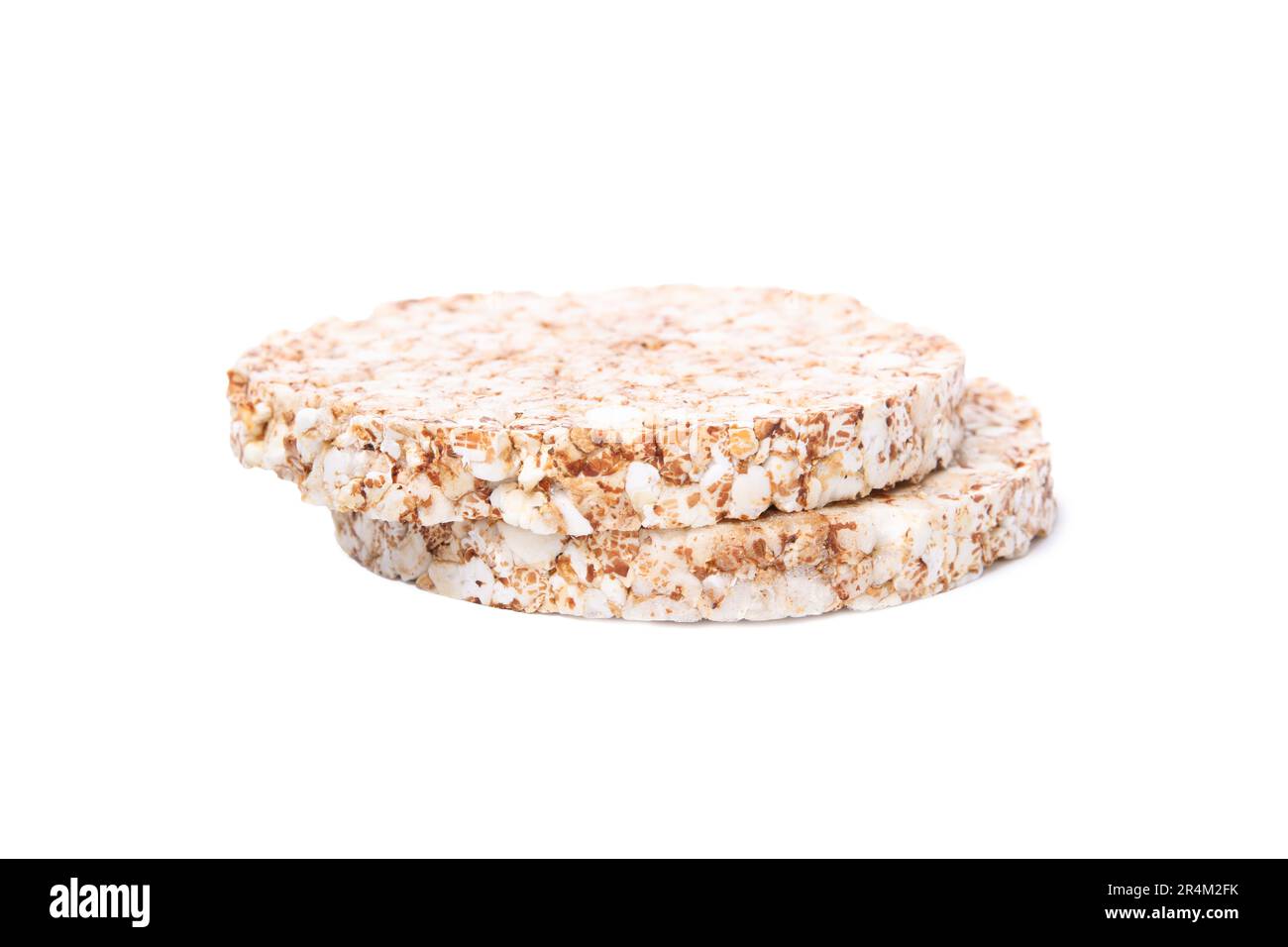 Fresh crunchy rice cakes isolated on white Stock Photo - Alamy