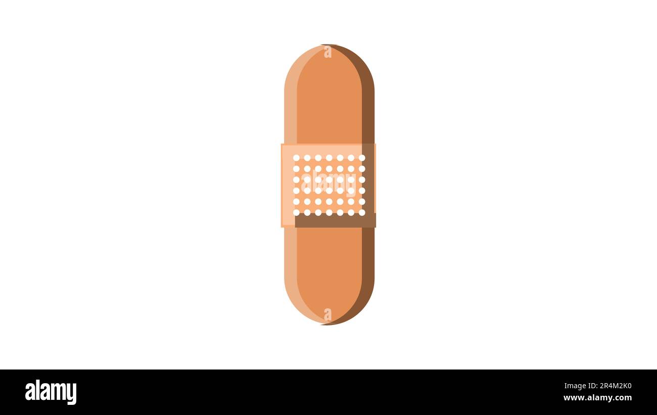 A beautiful medical beige antibacterial flesh plaster for sticking ...