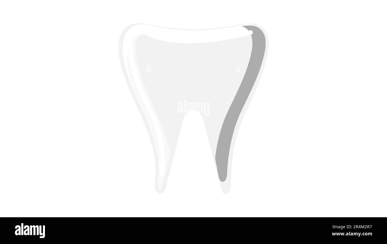 Beautiful medical white primary milk tooth crown stomatologic on a ...