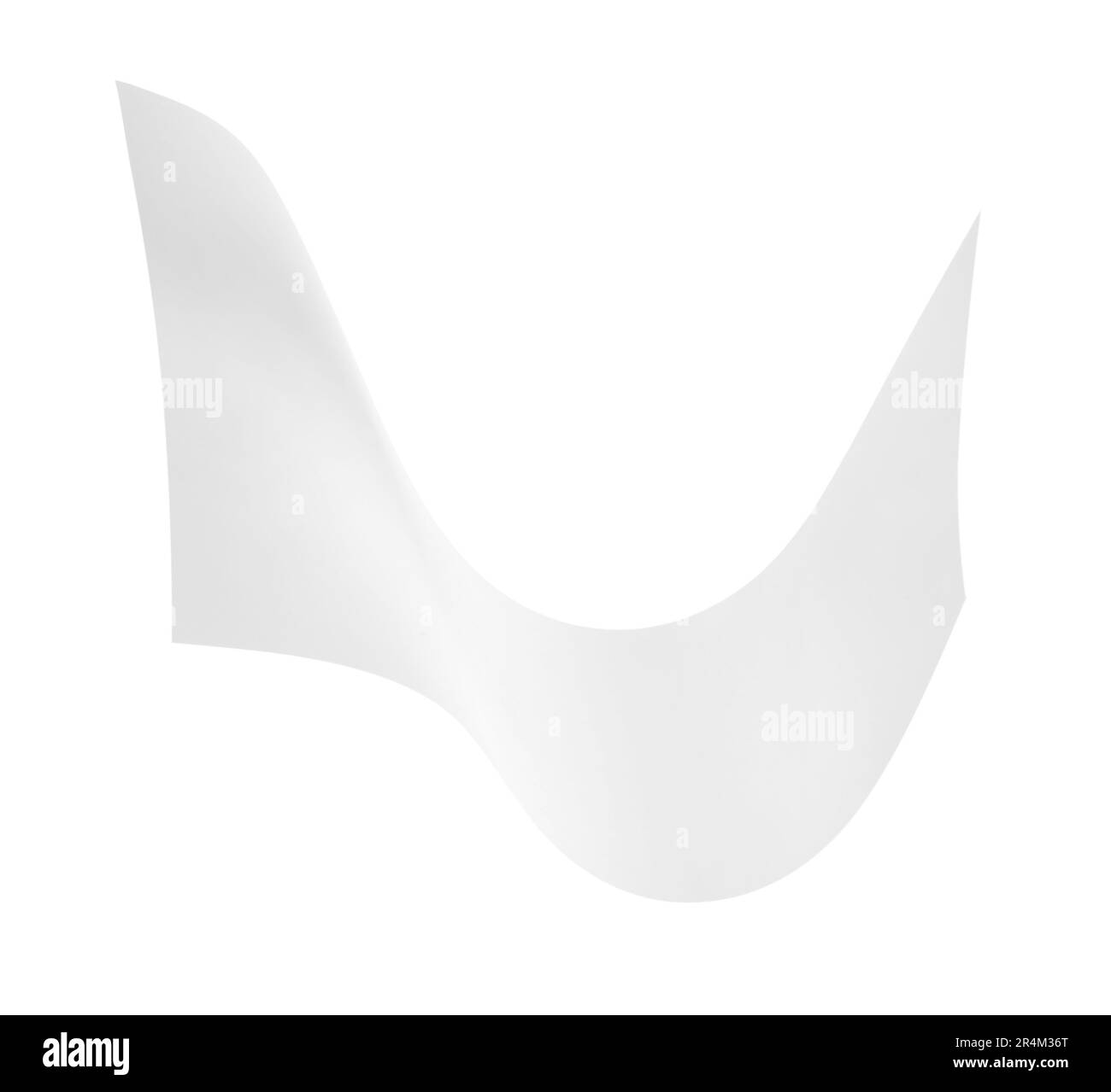 One sheet of paper isolated on white Stock Photo - Alamy