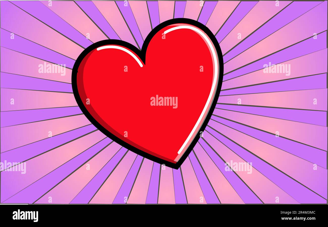 Medical red heart as a symbol of health on a background of abstract ...