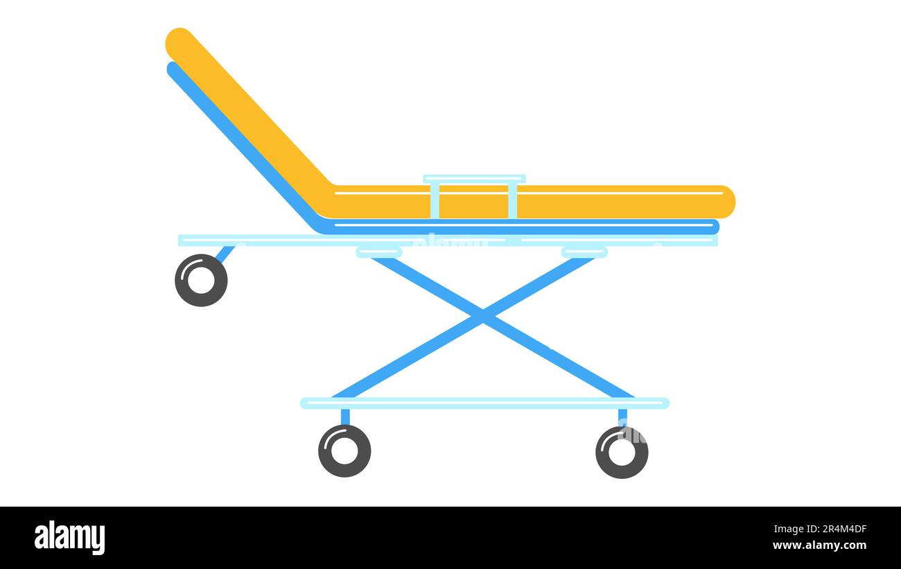 Hospital wheels patient on trolley Stock Vector Images - Alamy