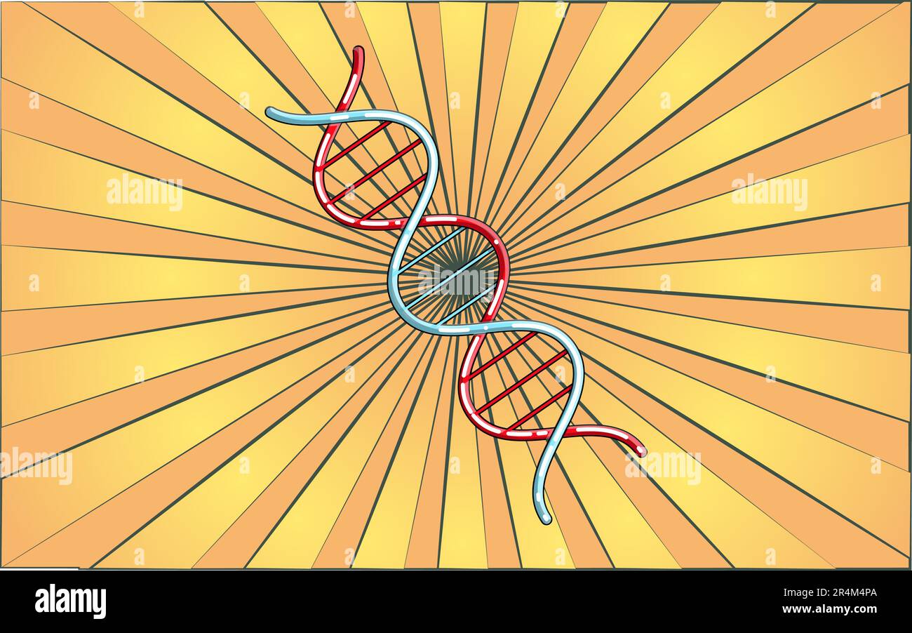 Medical scientific spiral gene dna molecule on the background of ...