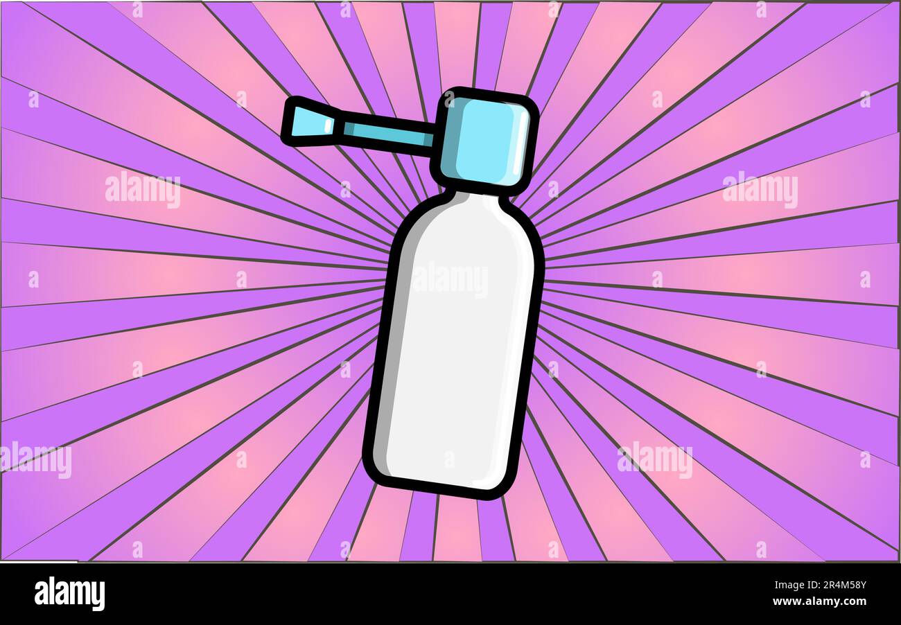 Medical pharmacological white healing spray for the nose and throat, a ...