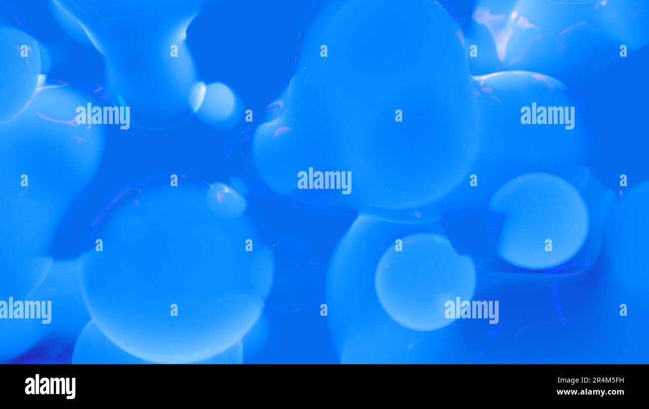 light blue slime benign liquid bg - abstract 3D illustration Stock ...