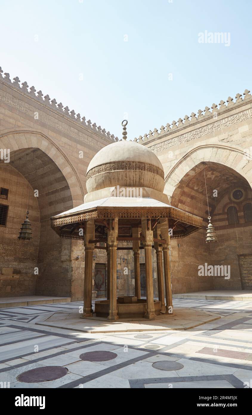 The Mosque-Madrassa of Sultan Barquq on Cairo's al-Muizz Street Stock ...