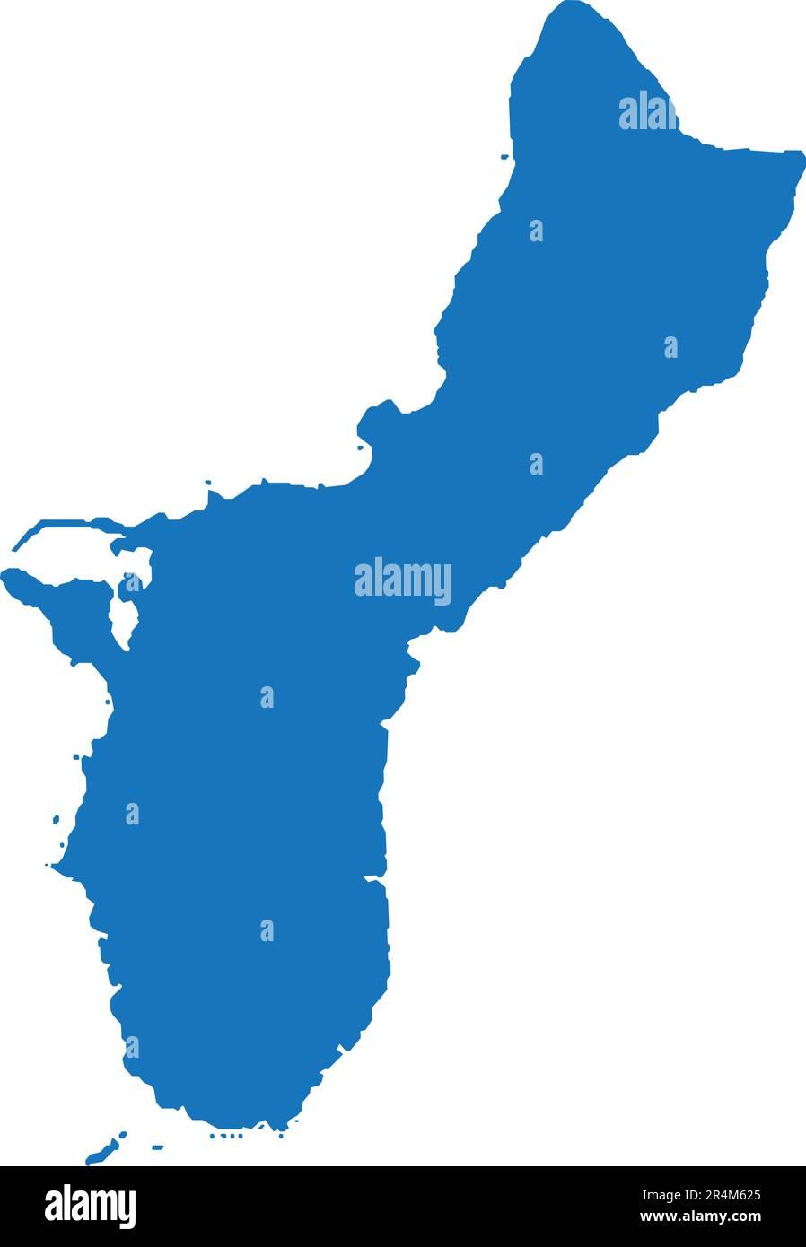 Guam vector map Stock Vector Images - Alamy