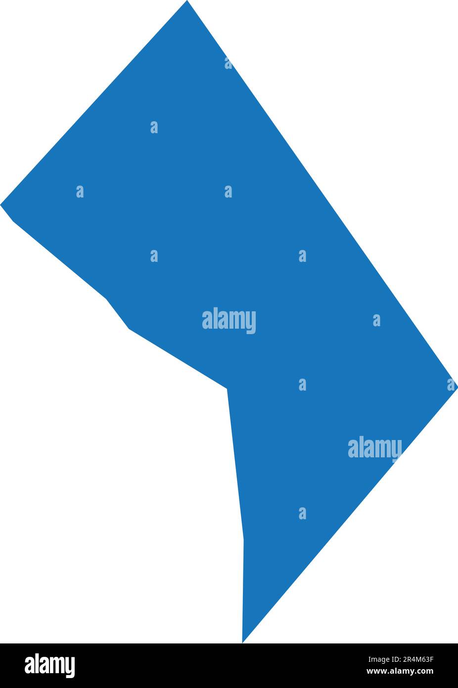 BLUE CMYK color map of DISTRICT OF COLUMBIA, USA Stock Vector Image ...