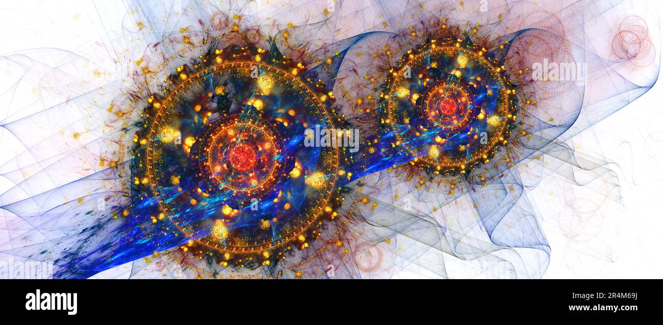 Quantum Correlation Fantasy Computer Generated Abstract Widescreen