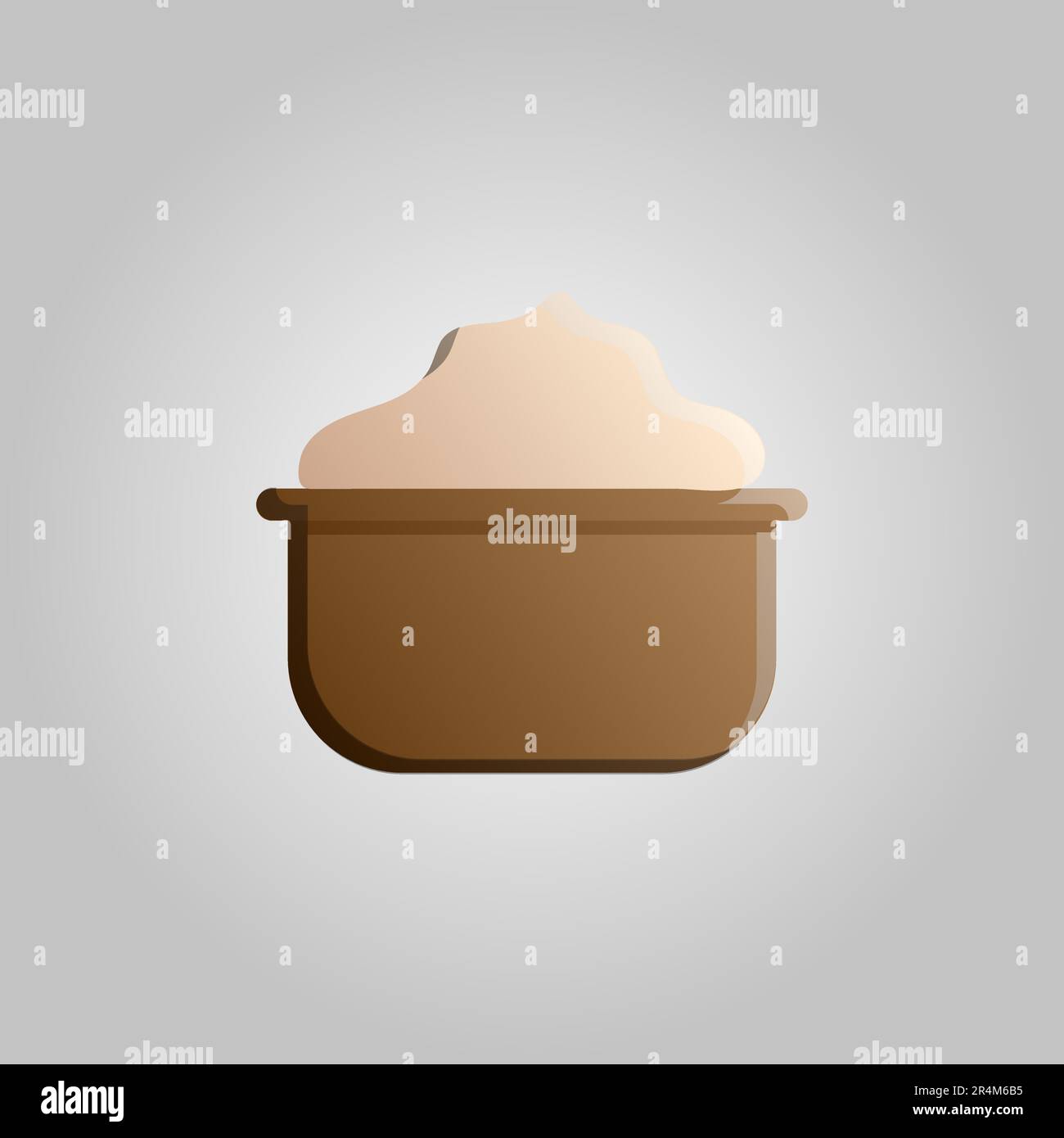 Fashionable beautiful beauty glamorous trendy beige cream in a jar for ...