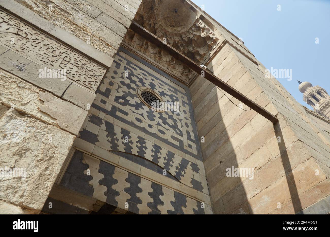 The Mosque-Madrassa of Sultan Barquq on Cairo's al-Muizz Street Stock ...