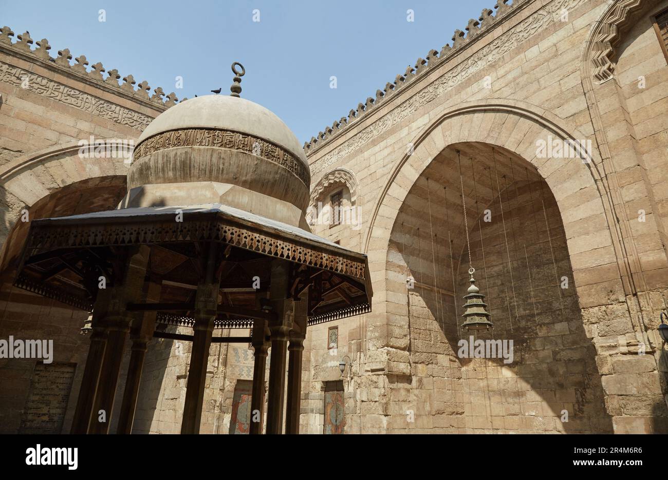 The Mosque-Madrassa of Sultan Barquq on Cairo's al-Muizz Street Stock ...