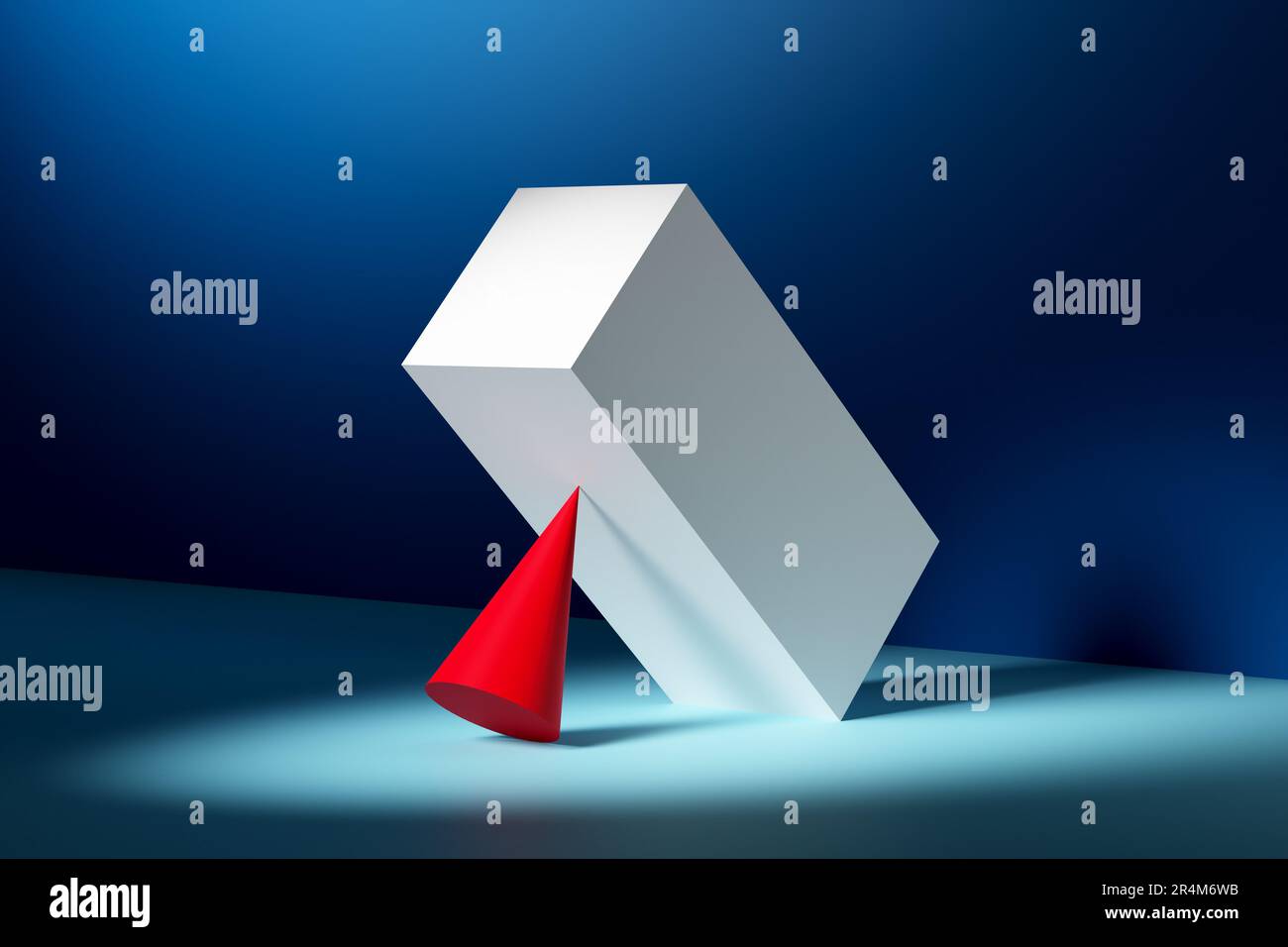 Assistance and support. Pressure, adversity and conflict. A red cone ...