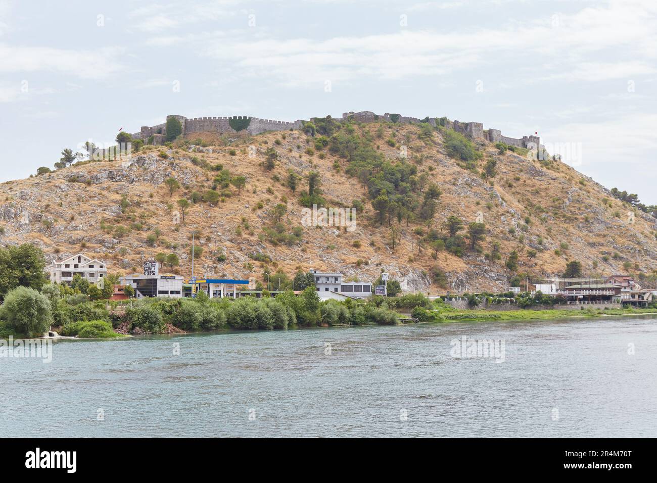 Rozafa Castle, a historic medieval fortress and castle in Shkoder city ...