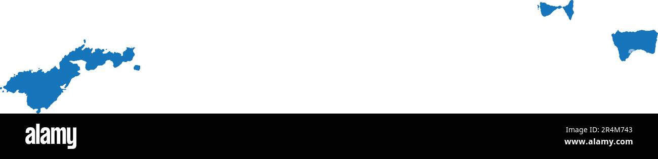 BLUE CMYK color map of AMERICAN SAMOA, USA Stock Vector Image & Art - Alamy