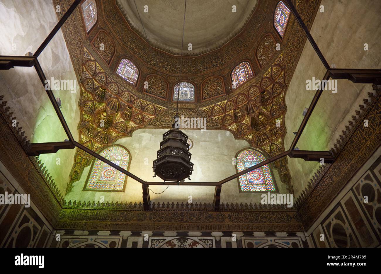 The Mosque-Madrassa of Sultan Barquq on Cairo's al-Muizz Street Stock ...