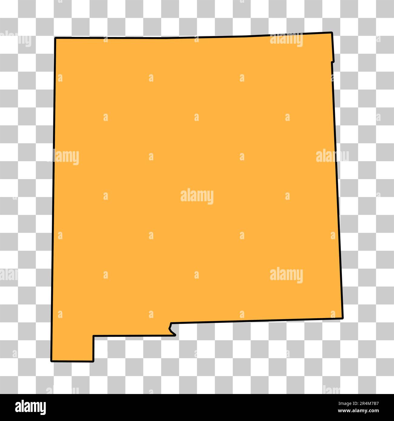 New Mexico map, united states of america. Flat concept icon symbol ...