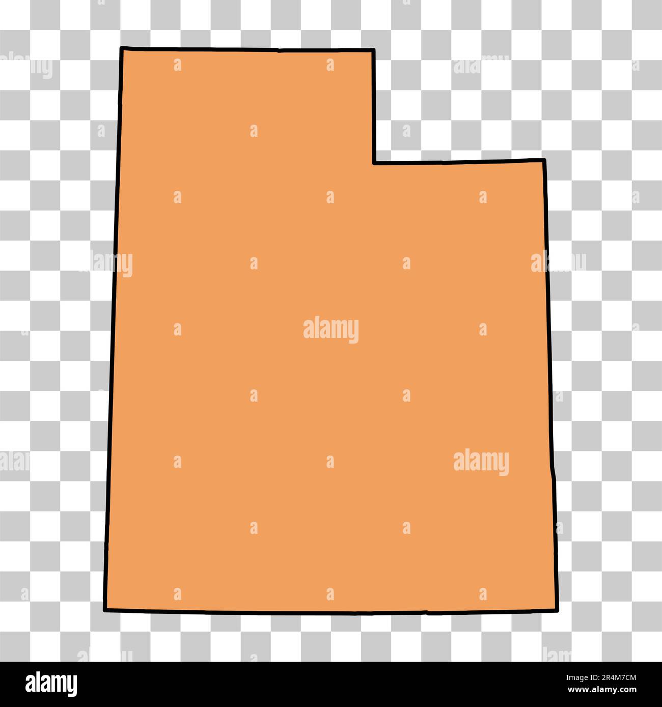 Utah map shape, united states of america. Flat concept icon symbol ...