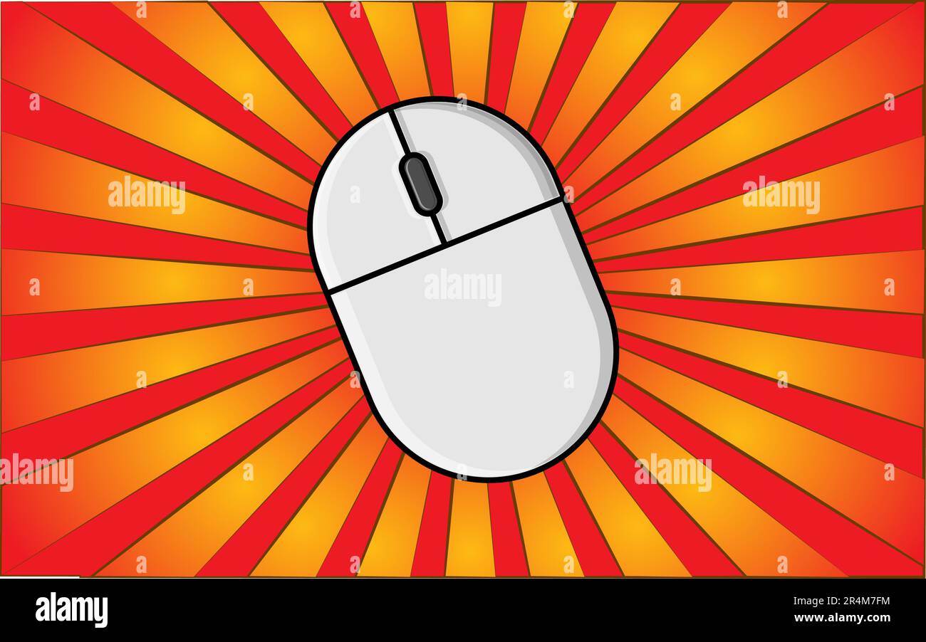 Modern wireless computer mouse for the Internet on a background of ...