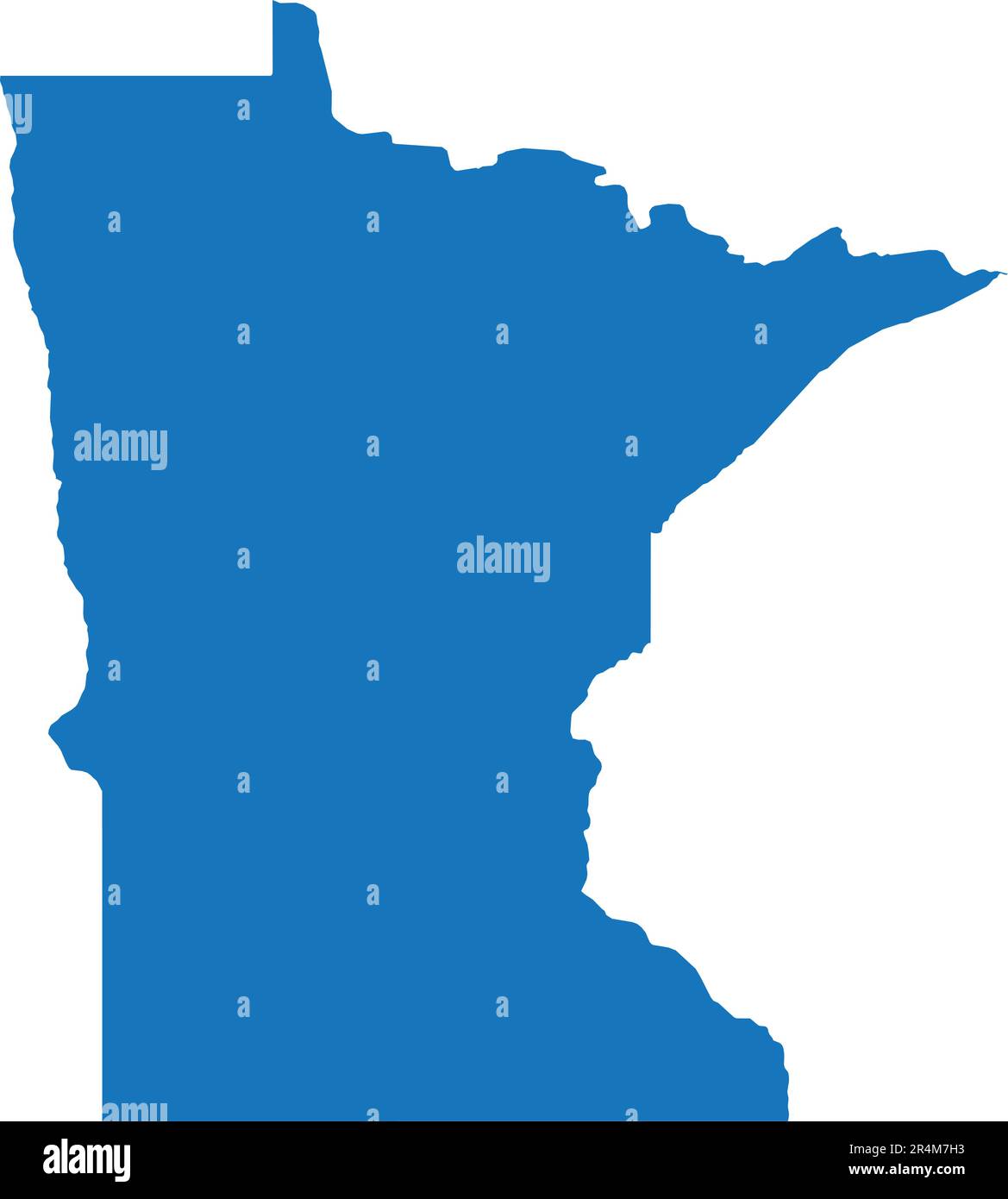 BLUE CMYK color map of MINNESOTA, USA Stock Vector Image & Art - Alamy