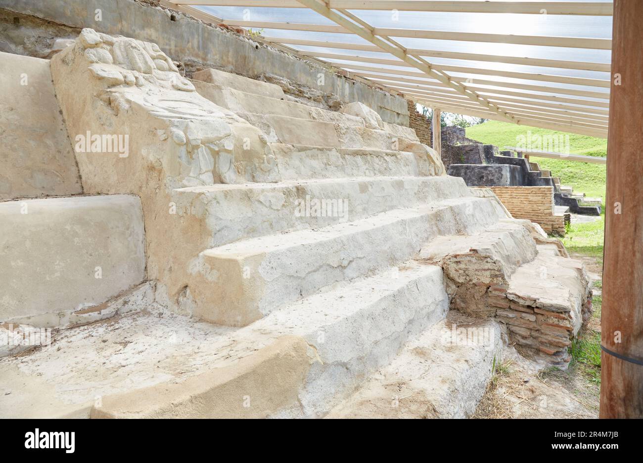The elaborate ruins of Comalcalco in Tabasco, Mexico, is the western ...