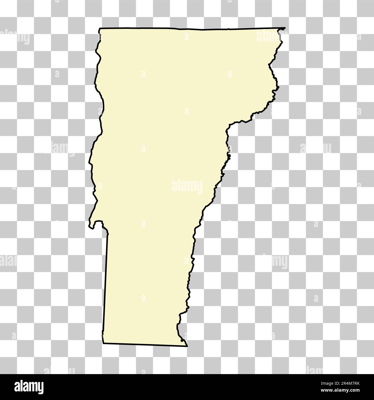 Vermont map shape, united states of america. Flat concept icon symbol ...