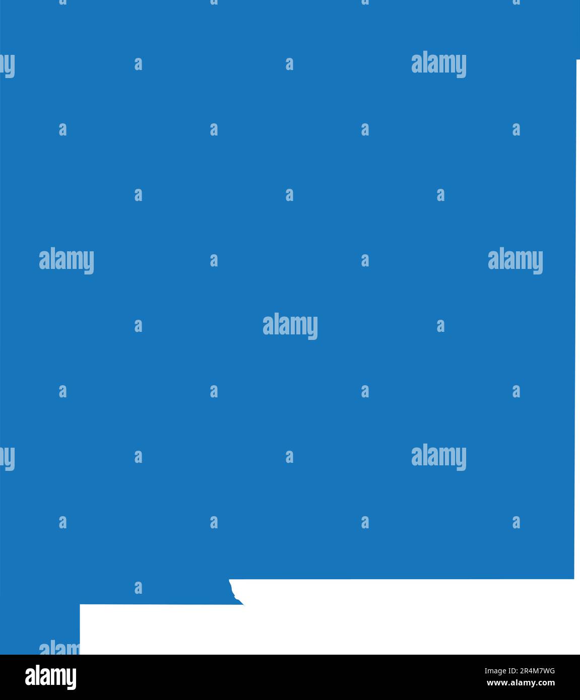 BLUE CMYK color map of NEW MEXICO, USA Stock Vector Image & Art - Alamy