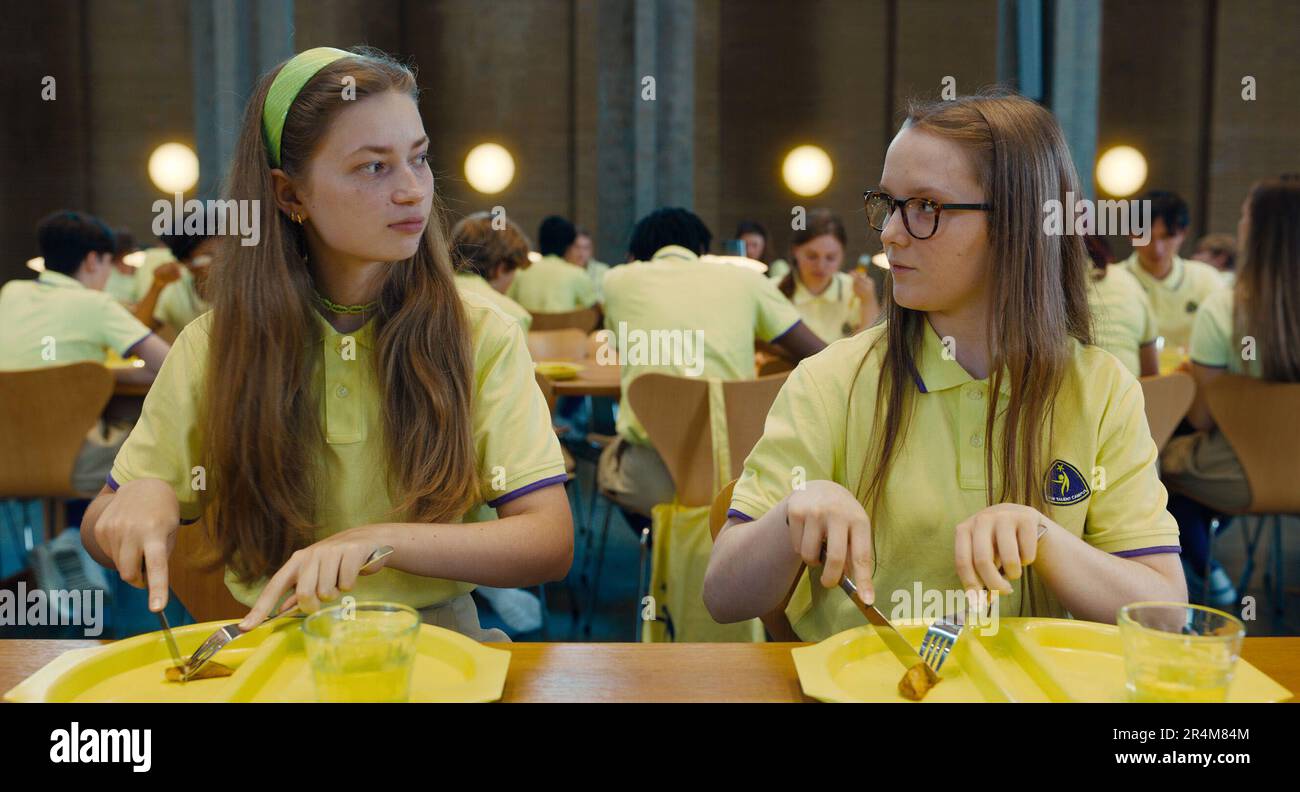 KSENIA DEVRIENDT and GWEN CURRANT in CLUB ZERO (2023), directed by JESSICA HAUSNER. Credit: COOP ...