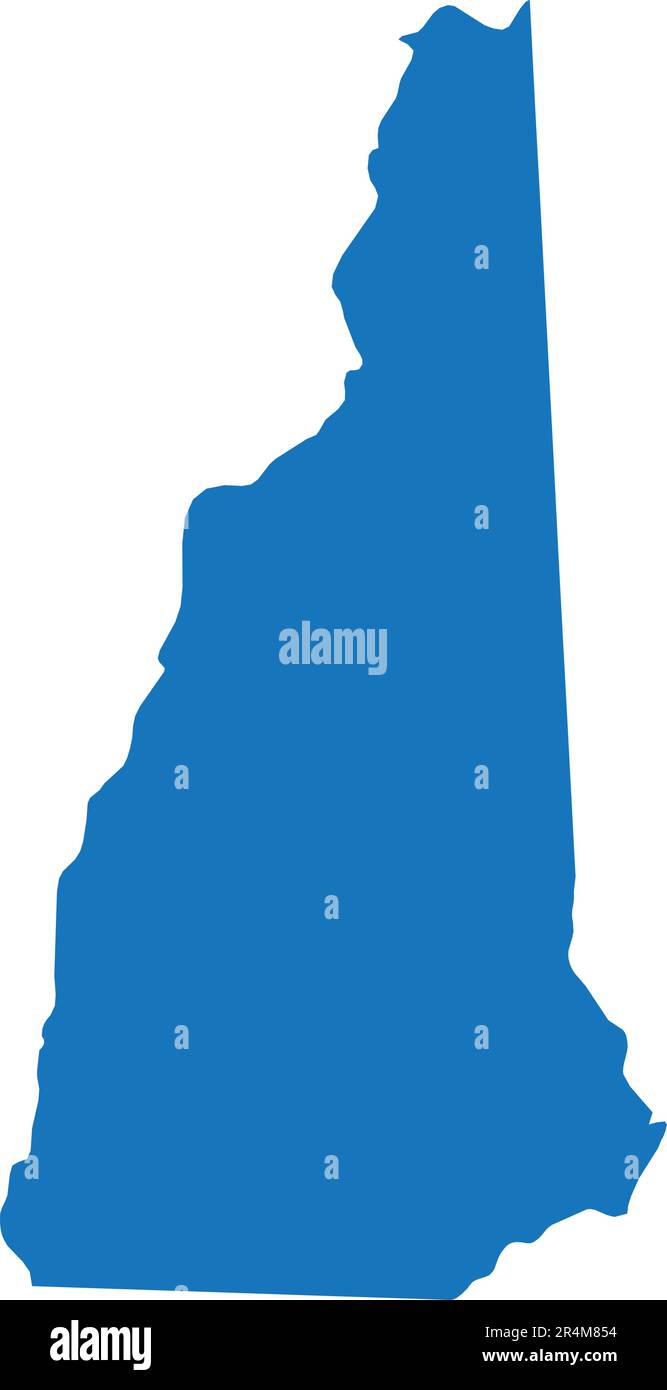 New hampshire vector outline map hi-res stock photography and images ...