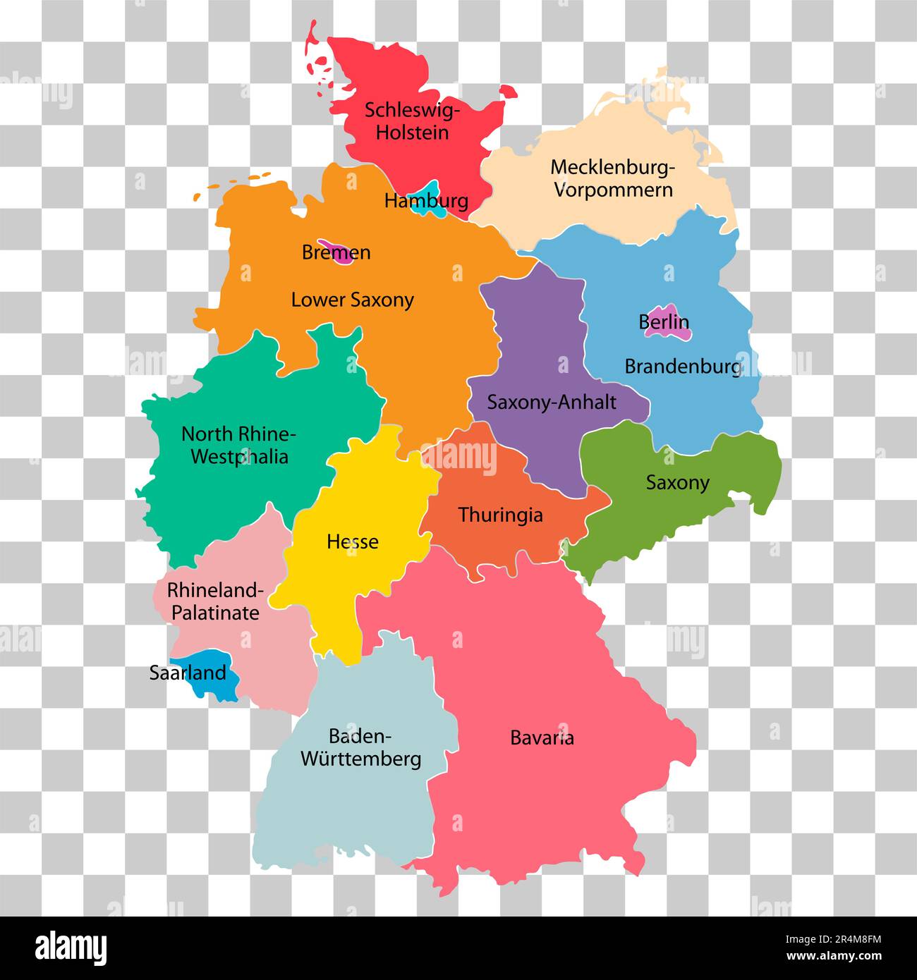 Transparent Germany Map