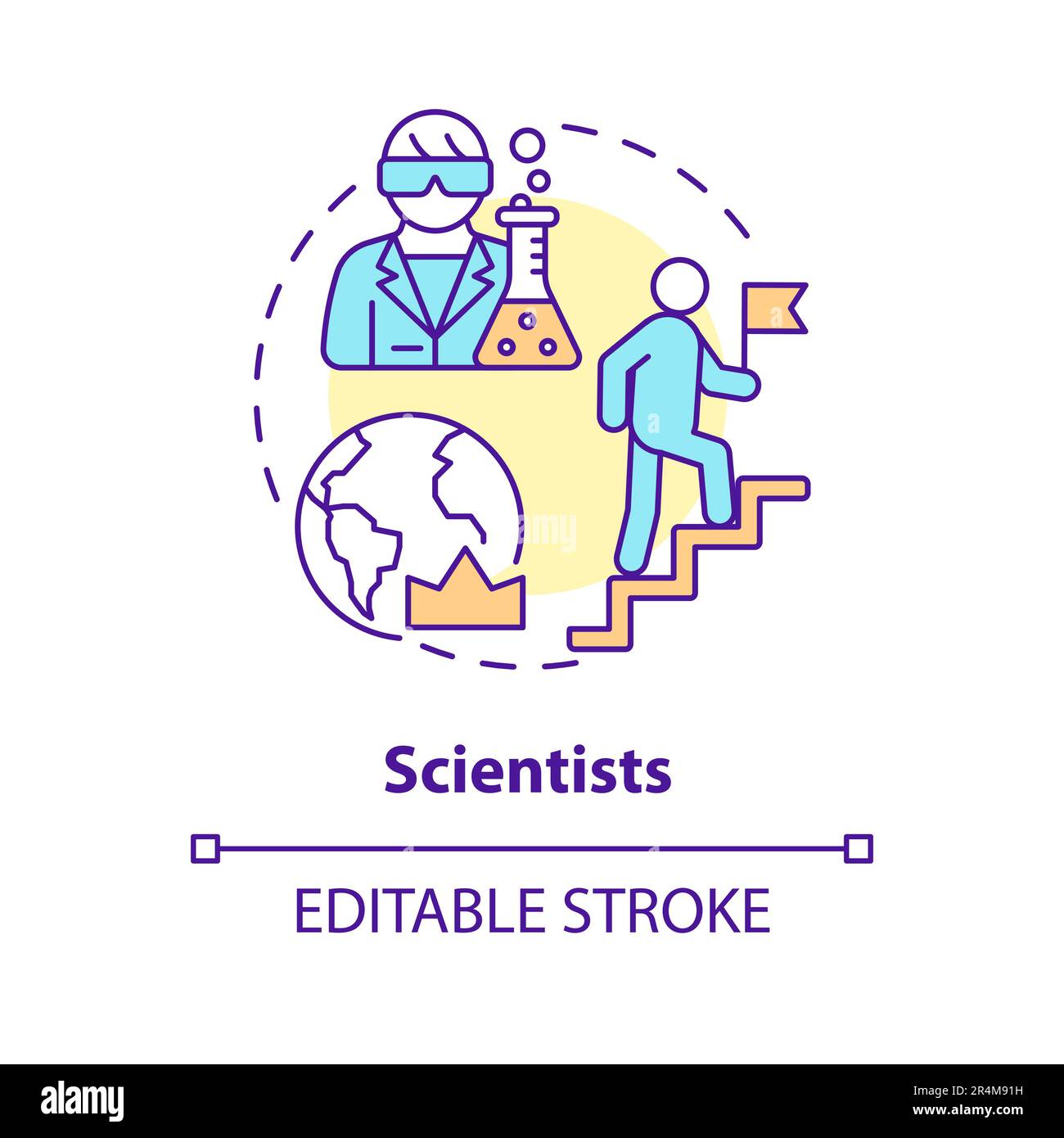 Scientists concept icon Stock Vector Image & Art - Alamy