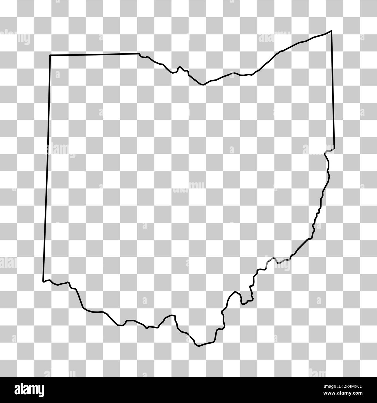 Ohio map shape, united states of america. Flat concept icon symbol ...