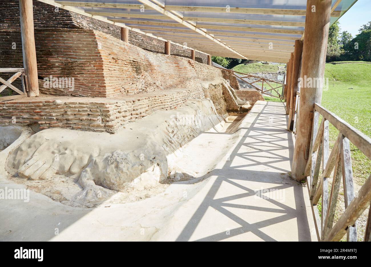 The elaborate ruins of Comalcalco in Tabasco, Mexico, is the western ...