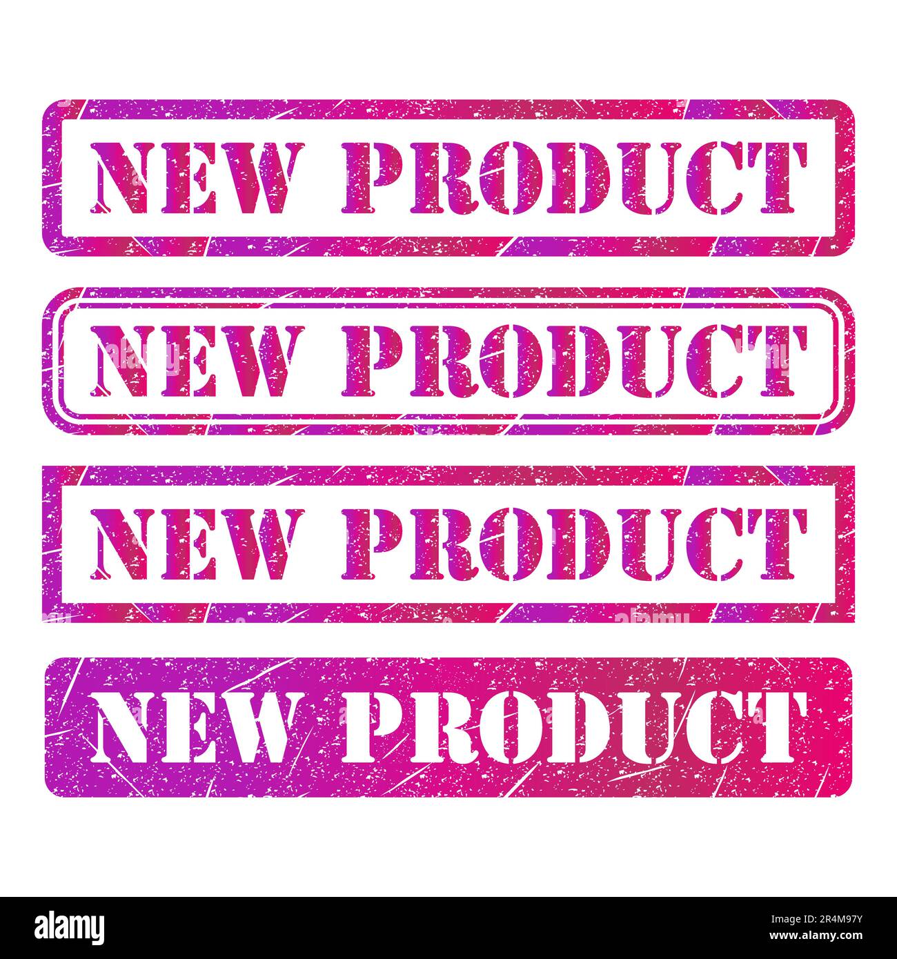 New product stamp symbol, label sticker sign button, text banner vector ...