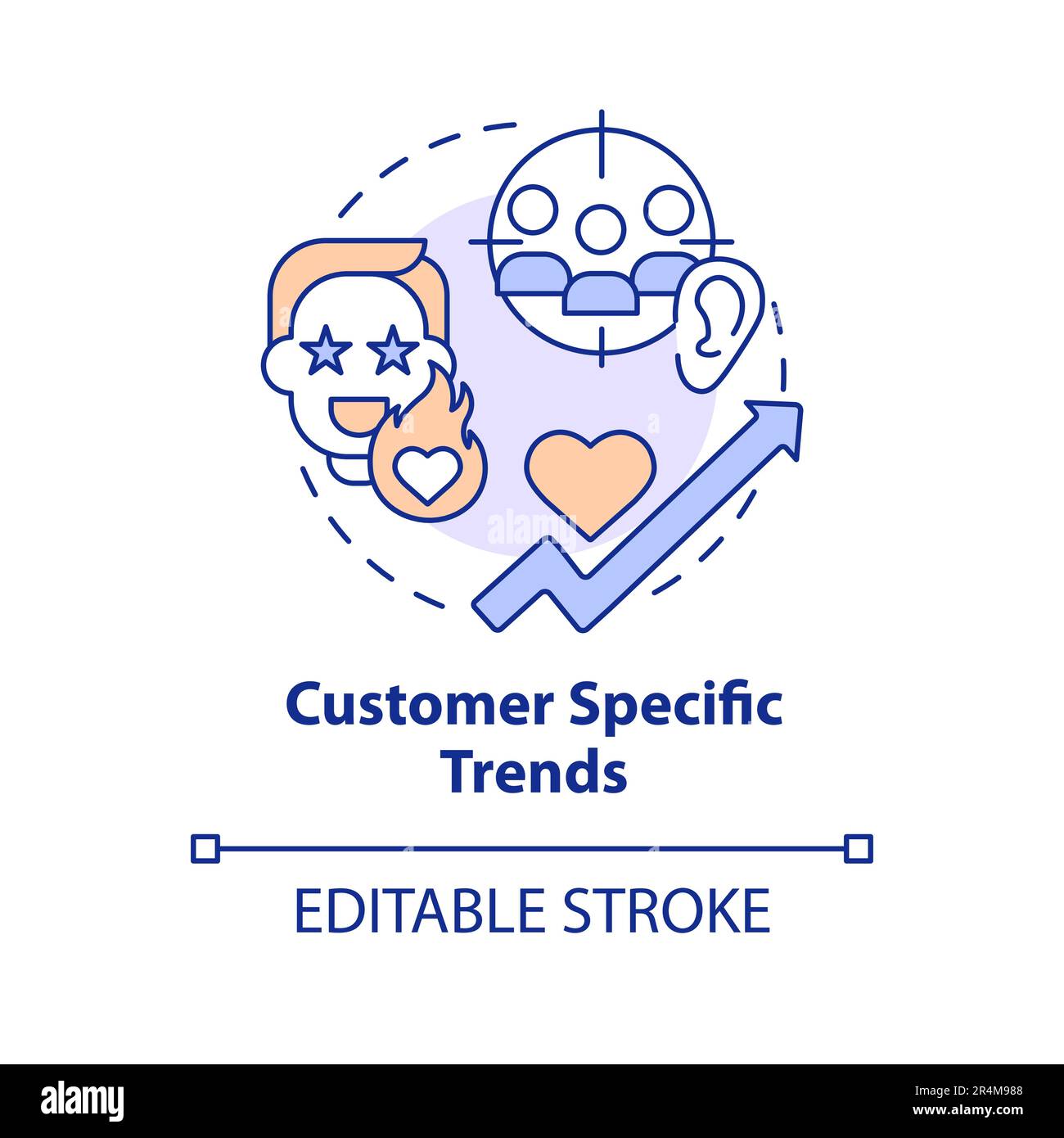 Customer specific trends concept icon Stock Vector Image & Art - Alamy