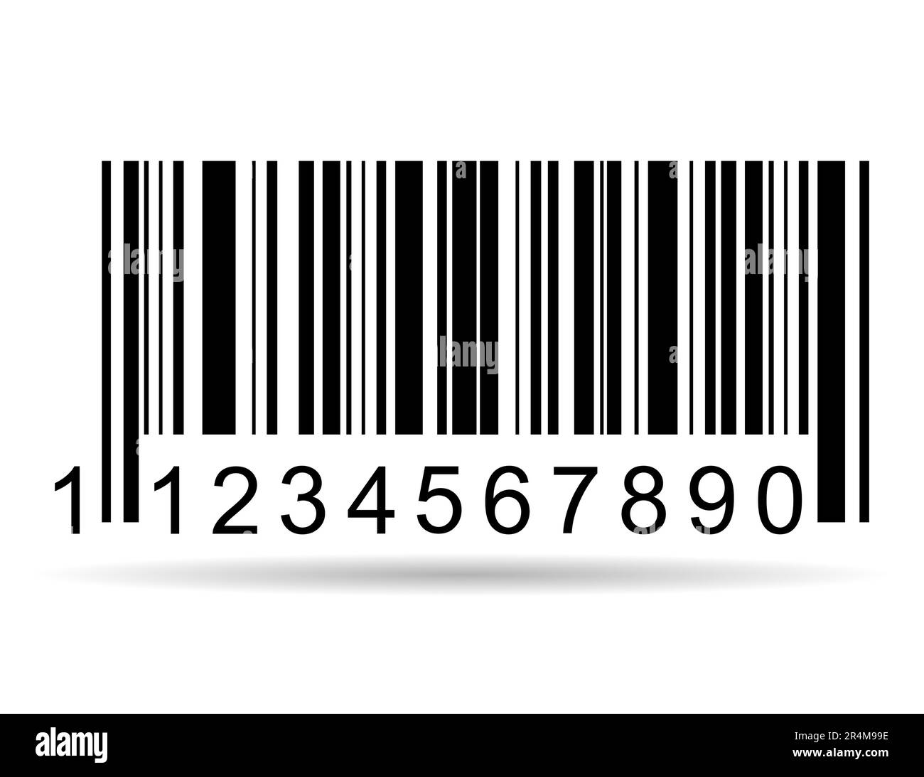Barcode vector shadow icon. Bar code for web flat design. Isolated ...